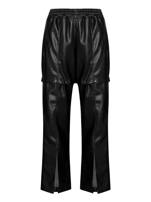 Adidas Always Original Faux Leather Track Pants - Black