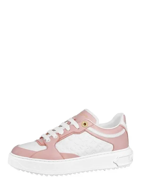LOUIS VUITTON Time Out Sneakers - Pink/white/gold