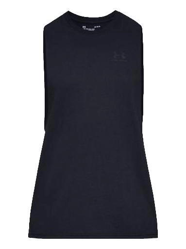 Under Armour Sportstyle Left Chest Cut-off Tank Top - Black