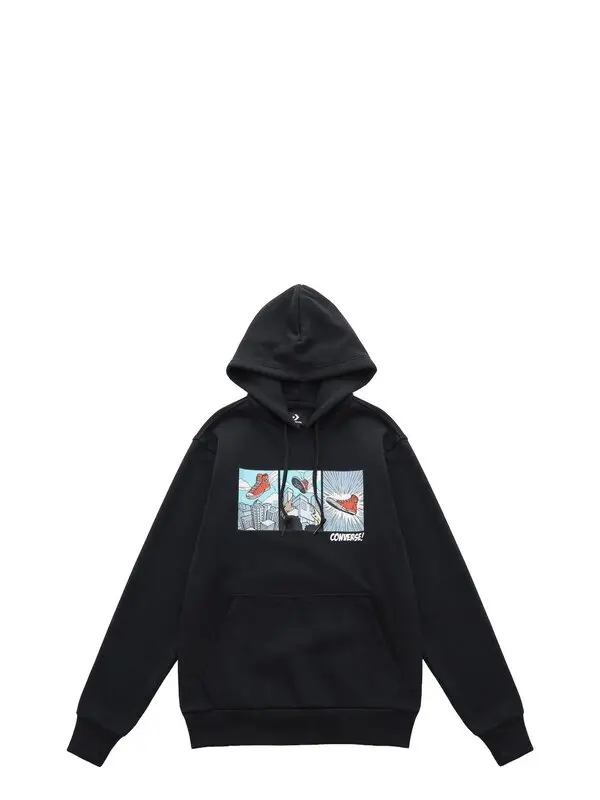 CONVERSE Comic Graphic Hoodie Asia Sizing - Black