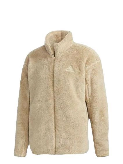 Adidas Fleece Stand Collar Jacket - Brown