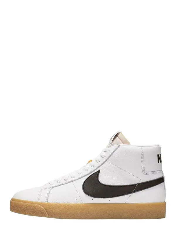Nike Blazer Mid Sb 'orange Label White' Sneakers - White/black