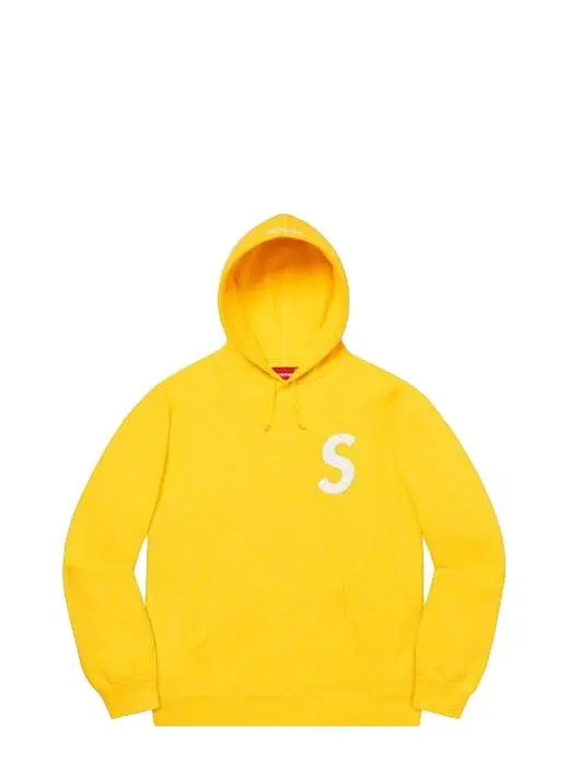 Supreme S Logo Hooded Sweatshirt - Yellow