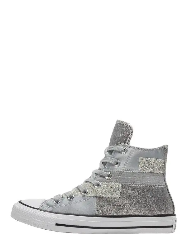 CONVERSE Chuck Taylor All Star High Top Sneakers With Glitter Accents - Grey