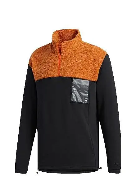 Adidas Neo X Pokémon Half Zipper Splicing Pullover - Black