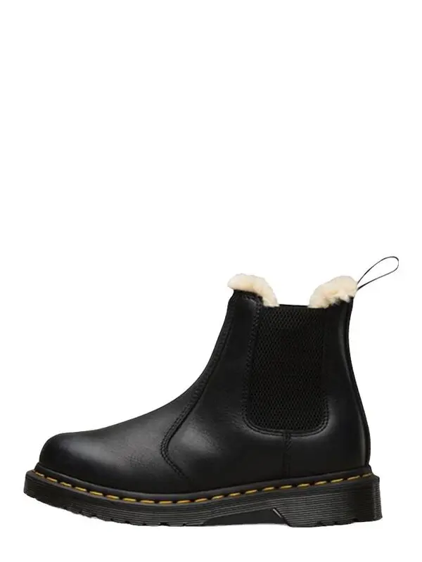 Dr. Martens 2976 Faux Fur Lined Chelsea Boots - Black