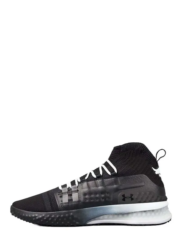 Under Armour The Rock Delta High Top Sneakers - White/black