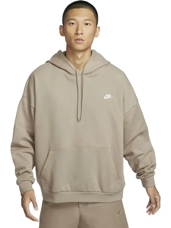 Nike Club Ft Oversized Po Hoodie - Beige
