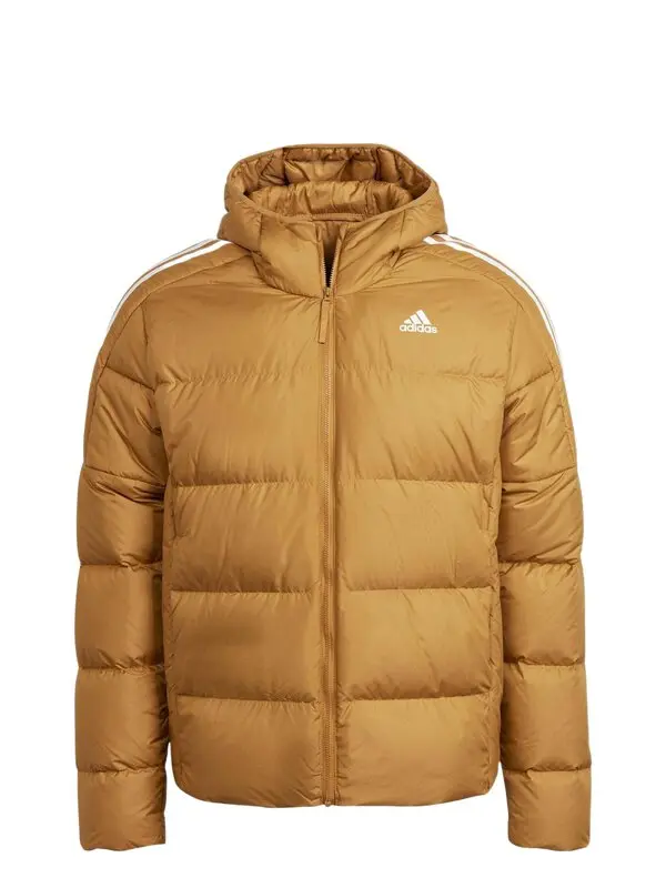 Adidas Padded Hooded Jacket With Stripes - Default Colorway