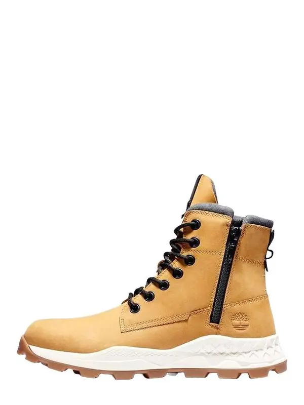 Timberland Brooklyn Side Zip Sneaker Boot - Yellow/white/black