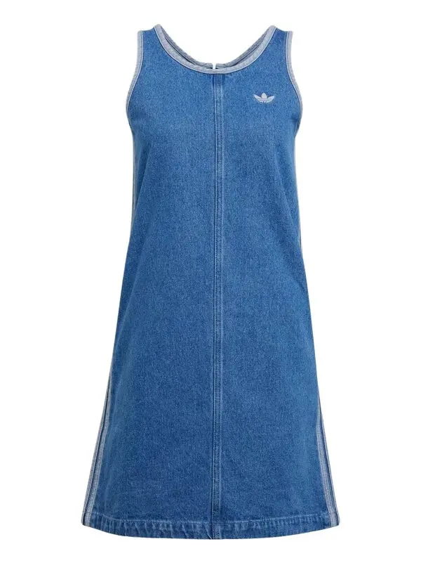 Adidas Denim 3-stripes Dress - Blue