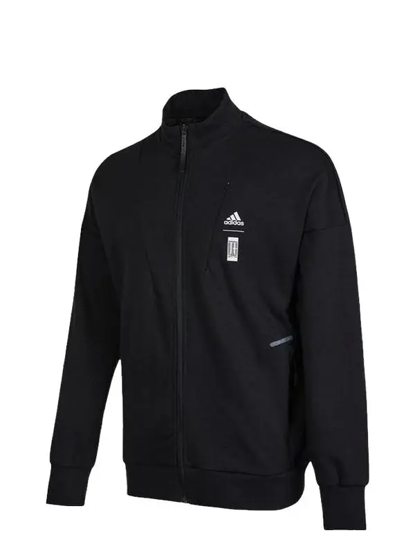 Adidas Stand Collar Sports Jacket - Black