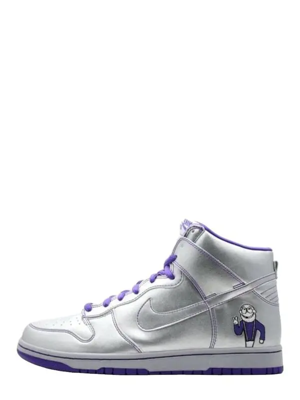 Nike Dunk High Premium 'dinosaur Jr. Sneakers - Silver