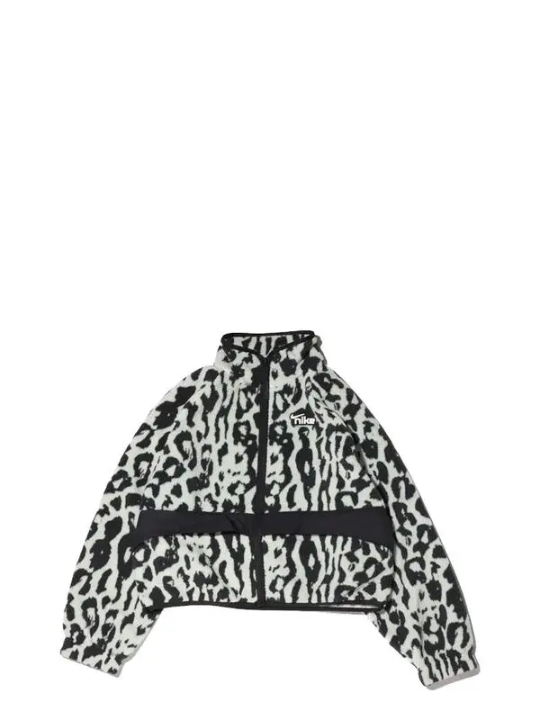 Nike Sherpa Stand Collar Animal Print Jacket - Default Color