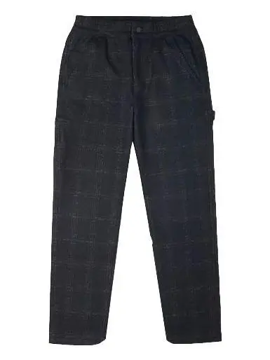 CONVERSE Wool Carpenter Plaid Pants - Black