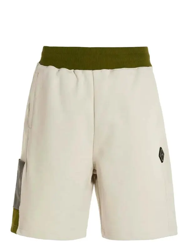 A-COLD-WALL* Logo Embroidered Straight Leg Shorts - Bone