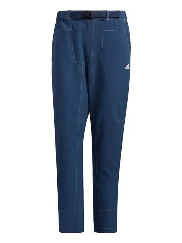 Adidas Series Wj Pnt Denim Training Sports Long Pants Blue - Navy