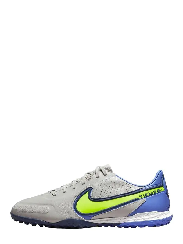 Nike React Legend Pro Tf Turf Soccer Shoes - Gray/blue/yellow