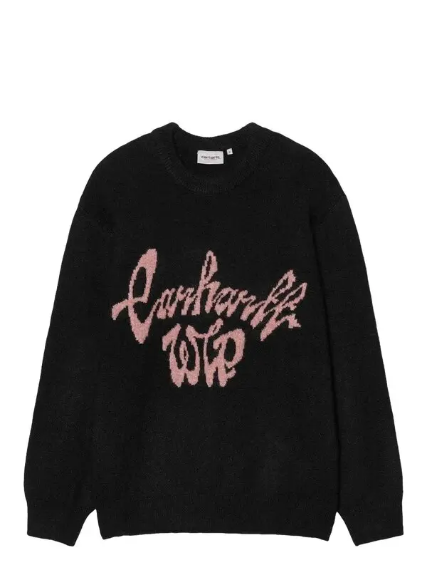 Carhartt Work In Progress Chedda" Sweater - Black/glassy Pink