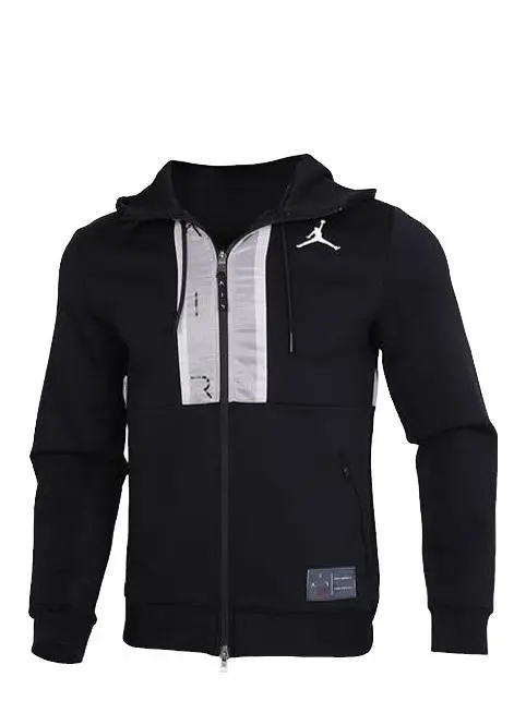 JORDAN Air Casual Sports Hooded Jacket - Black