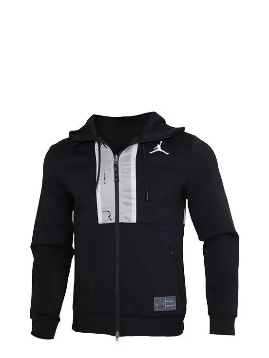 JORDAN Air Casual Sports Hooded Jacket - Black