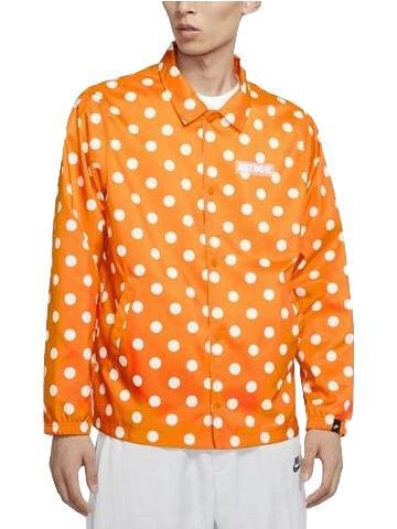 Nike Polka Dot Windbreaker Jacket - Orange