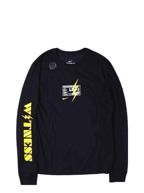 Nike Dri-fit Lebron James Basketball Long Sleeve T-shirt - Black