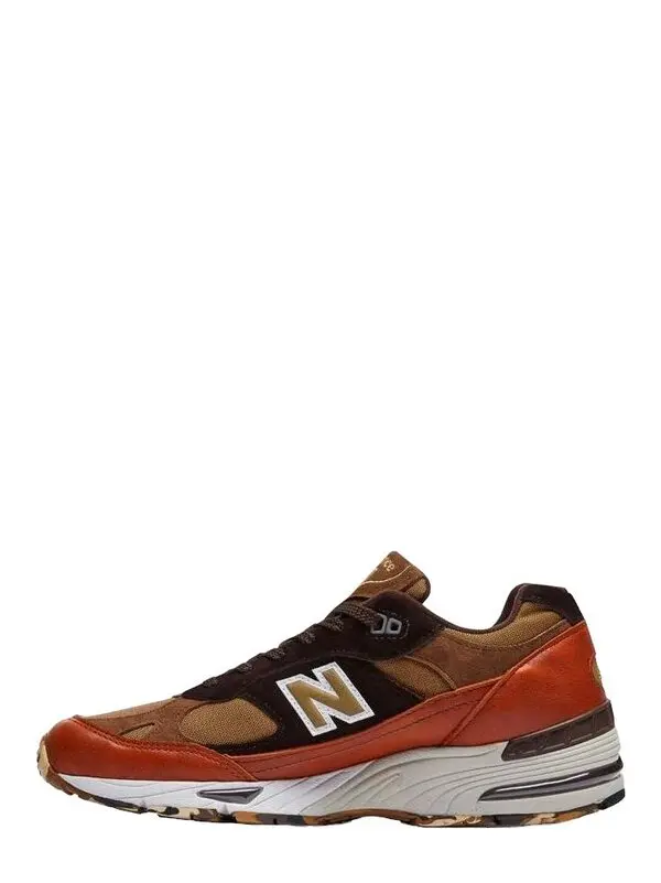 NEW BALANCE 991 Made In England Camo Pack Sneakers - Brown