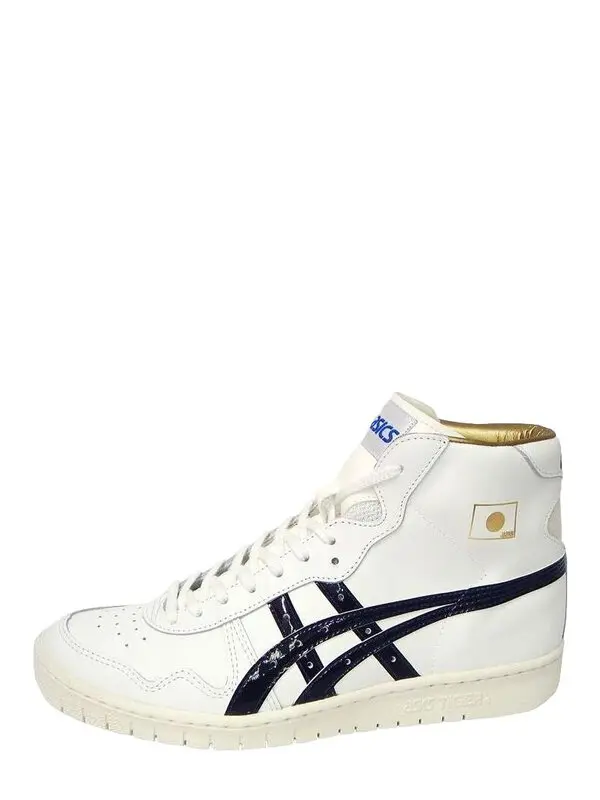 Asics High Top Vintage Sneakers - White/blue