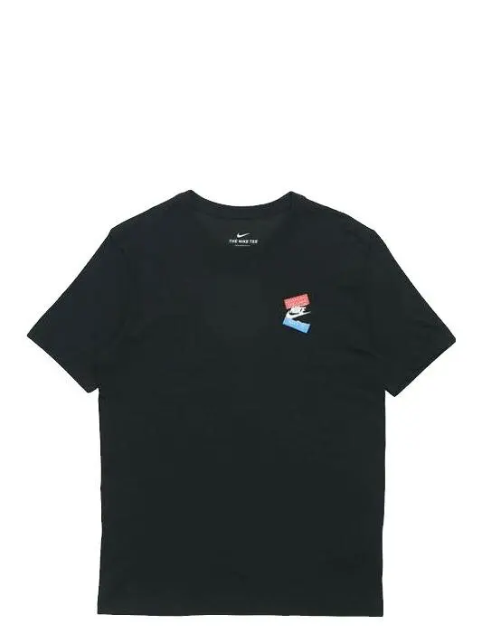 Nike Nsw Logo Round Neck Short Sleeve - Black