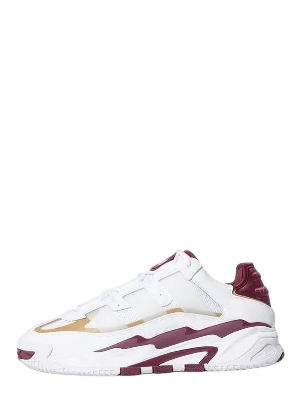 Adidas Originals Niteball Retro Basketball Sneakers - White/red