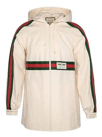Gucci Cotton Hooded Jacket - Ivory