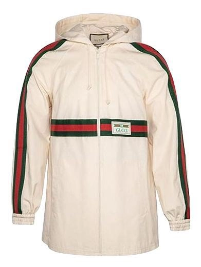 Gucci Cotton Hooded Jacket - Ivory