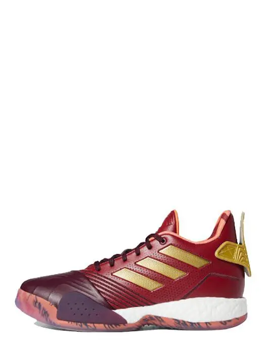 Adidas T-mac Millennium Collegiate Burgundy Athletic Sneakers - Wine Red/purple/gold