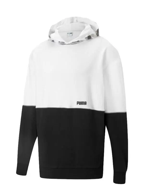 PUMA Kontrast Hoodie - White/black