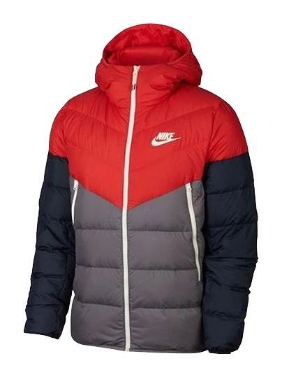 Nike Windrunner Down Fill Jacket - Redbluegraymulti-color