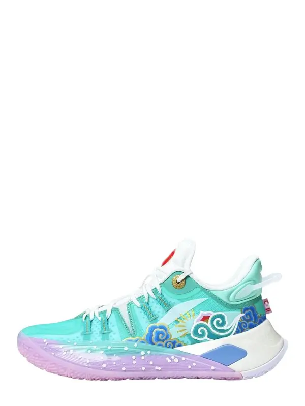LI-NING Cj2 "year Of The Rabbit" Basketball Sneakers - White/green/purple
