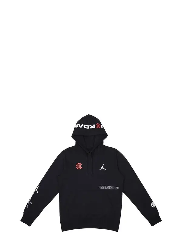 JORDAN X Clot Crossover Logo Sports Pullover - Black