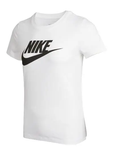 Nike Sports Round Neck Casual Alphabet Printing Short Sleeve - White