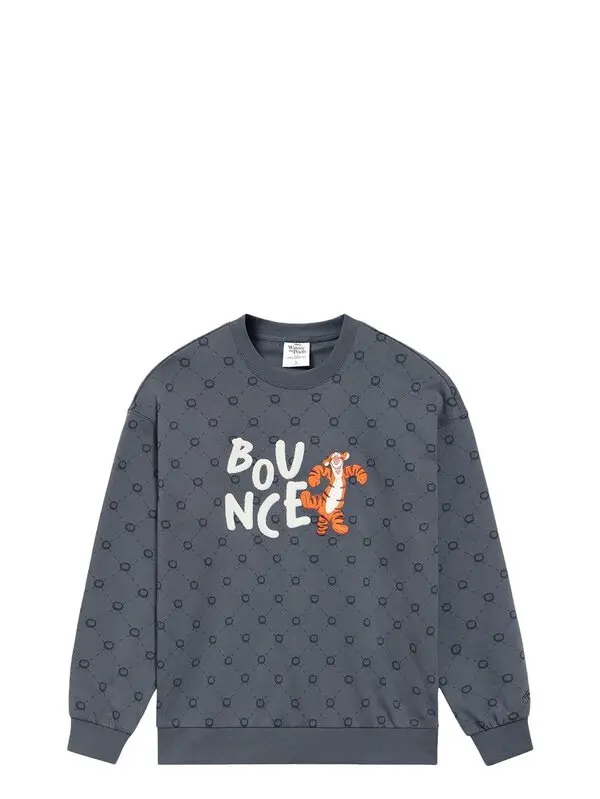 LI-NING X Disney Graphic Sweatshirt - Storm Grey/multi-color