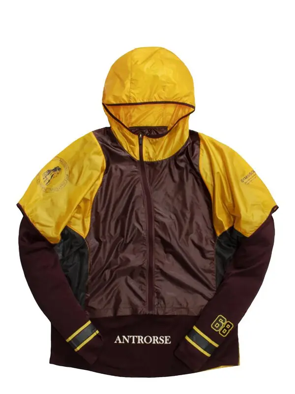 Nike Colorblock Hooded Jacket - Gold Dart/deep Burgundy/dk Smoke