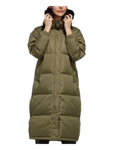 Adidas Down Padded Fur Hooded Parka - Green