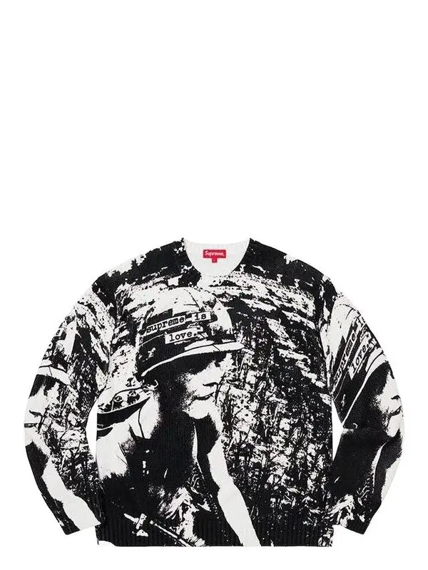 Supreme Is Love" Sweater - White