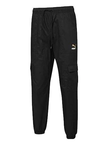 PUMA Logo Classics Cargo Pants - Black