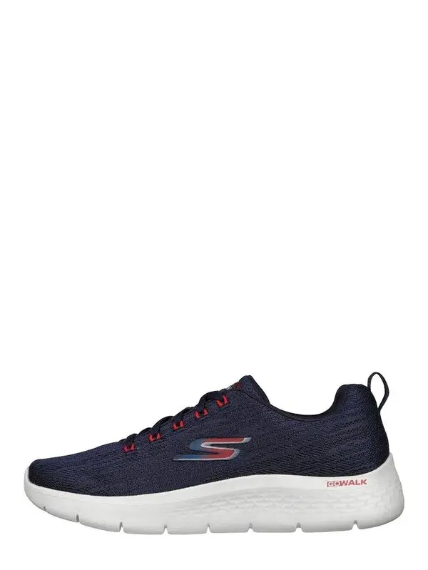 Sketchers Go Walk Flex Sneakers - Navy/red