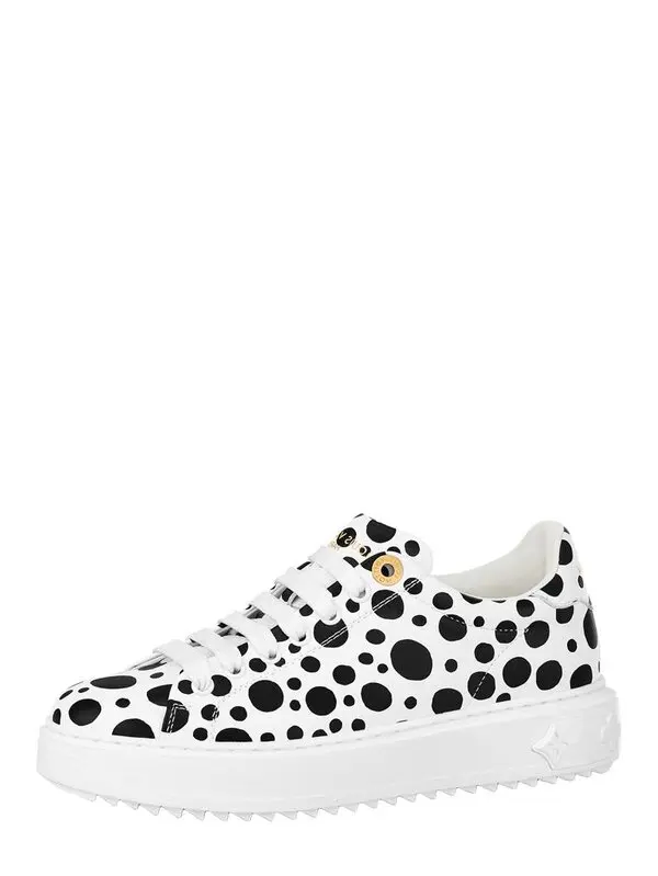 LOUIS VUITTON X Yayoi Kusama "white With Black Dots" Sneakers - White/black