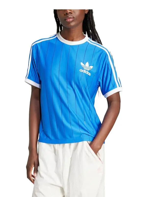 Adidas Adicolor 3-stripes Pinstripe T-shirt - Blue