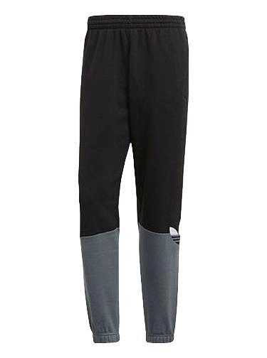 Adidas Originals Logo Splicing Bundle Feet Sports Pants - Black