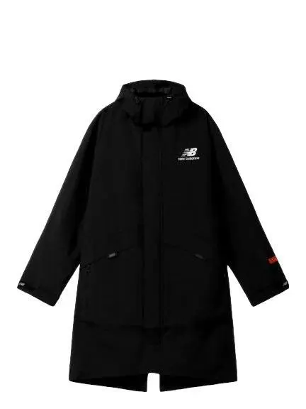 NEW BALANCE Long Down Windbreaker Jacket - Black