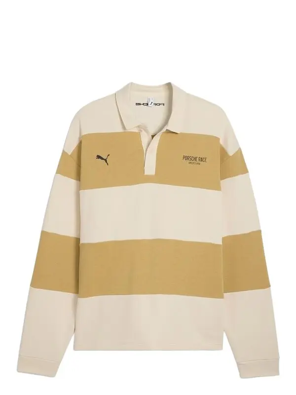 PUMA X Porsche Legacy Long Sleeve Polo Shirt - Coffee Milk